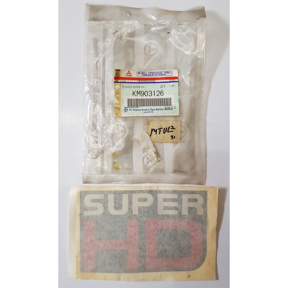 Jual Emblem / Logo / Stiker / Sticker SUPER HD / SUPERHD PS Canter ...