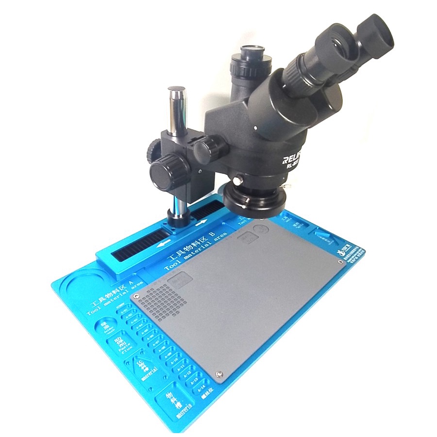 Jual MICROSCOPE TRINOCULAR M3T PLUS ALUMUNIUM ALOY SLIDER PLUS LED LAMP ...