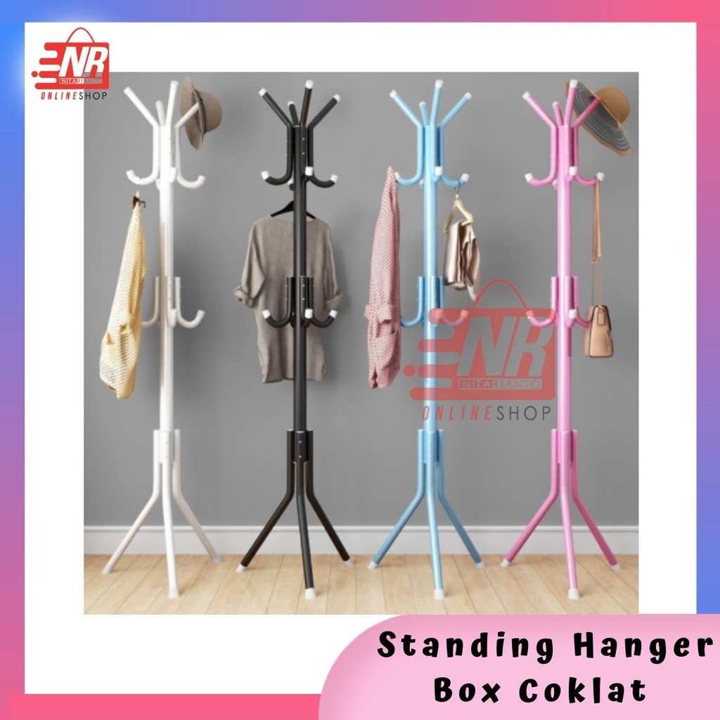 Jual Stand Hanger Coat Rack/ Gantungan Baju Stand Hanger / Gantungan ...