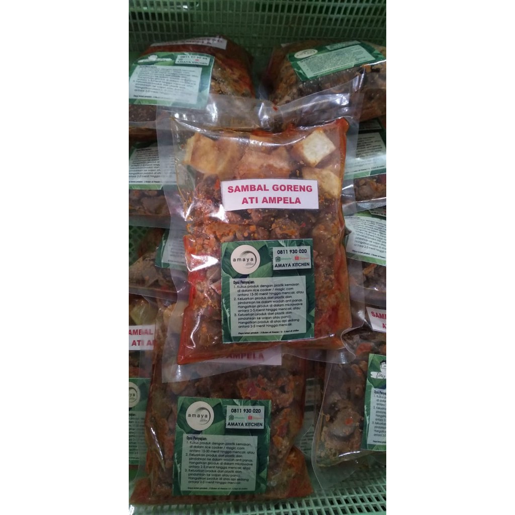 Jual Sambal Goreng Ati Ampela (Frozen) by Amaya Kitchen | Shopee Indonesia