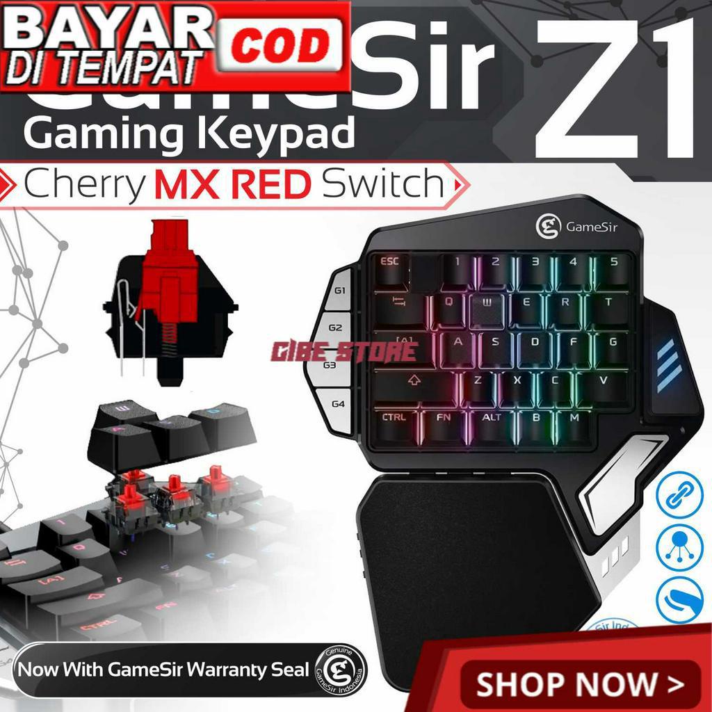 Jual [VIP GAMING] GameSir Z1 Gaming Keyboard One Hand Keyboard | Shopee ...