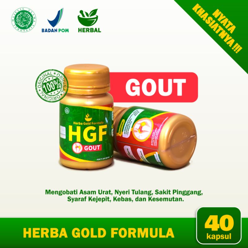 Jual herbal HGF GOUT obat asam urat obat syaraf terjepit kebas dan ...