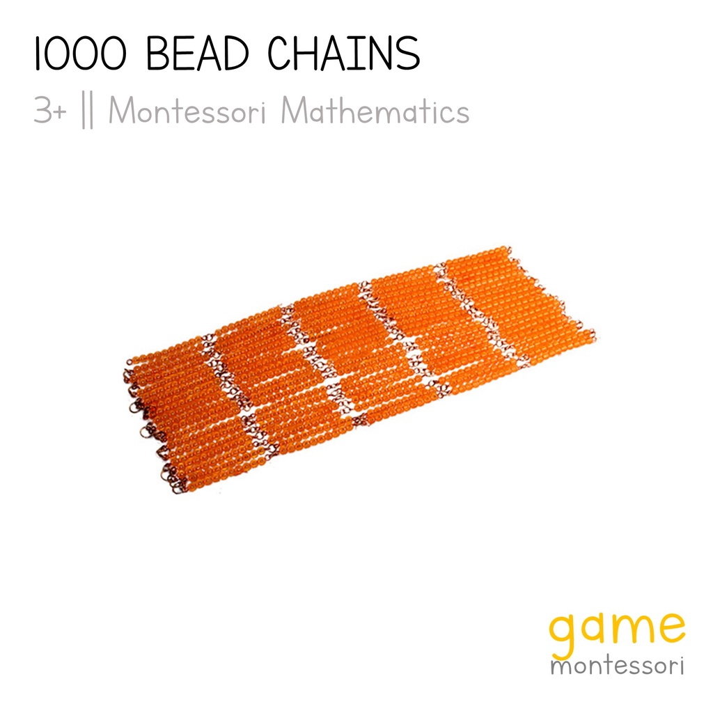 Jual Game Montessori 100 Beads + 1000Beads Chain | Shopee Indonesia