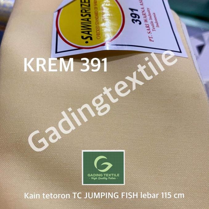 Jual Kain spanduk bendera umbul tetoron JUMPING FISH LB 115 cm per roll ...