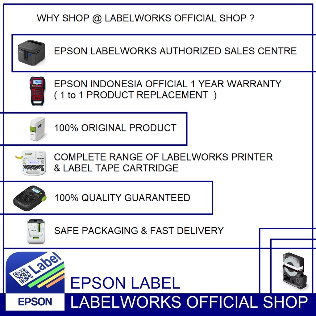 Jual Epson LabelWorks Lw-600P Bluetooth Pc Connectable Portable Barcode ...