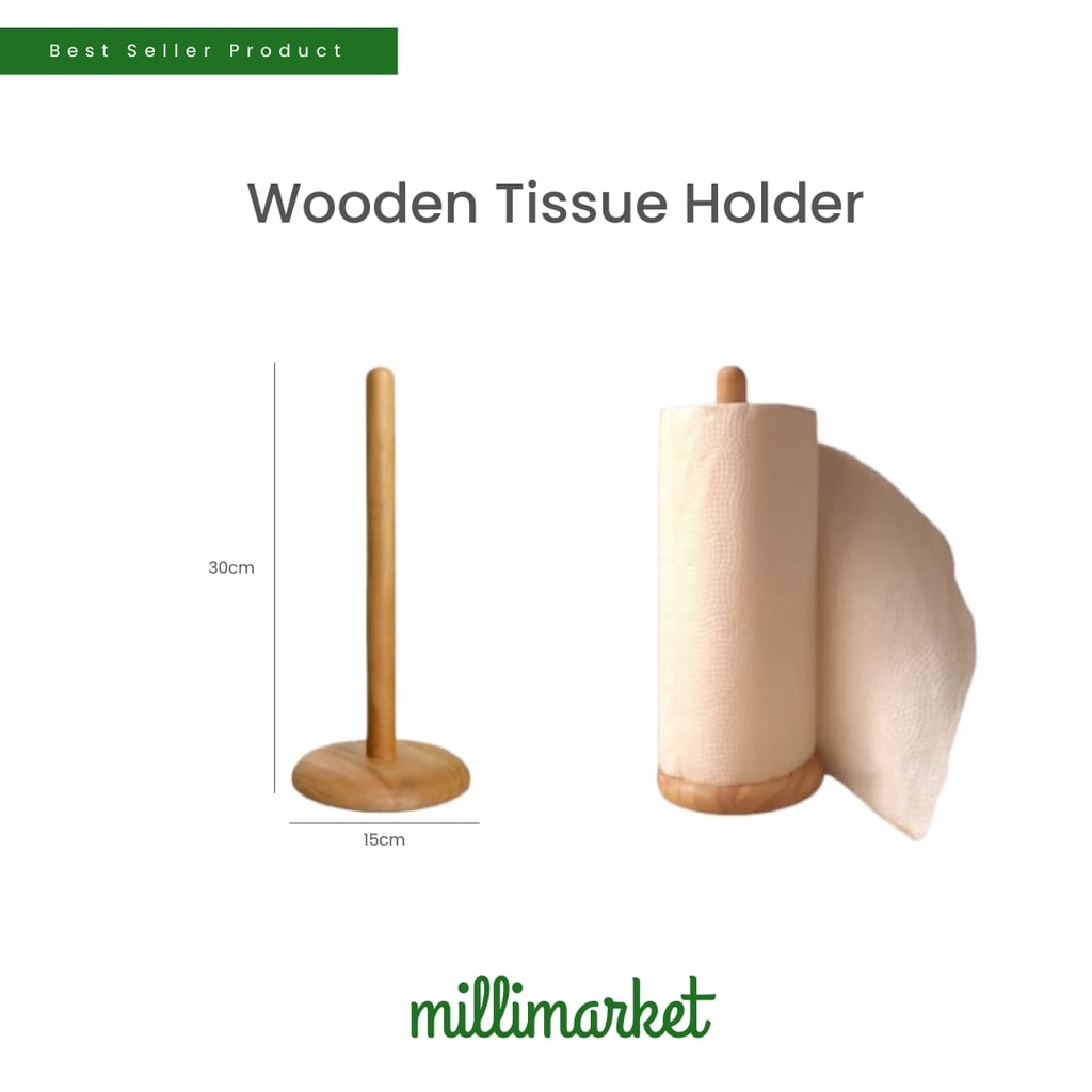 Jual [MILLI] KITCHEN TISSUE HOLDER / Tempat Tisu Dapur Plastik Wrap ...