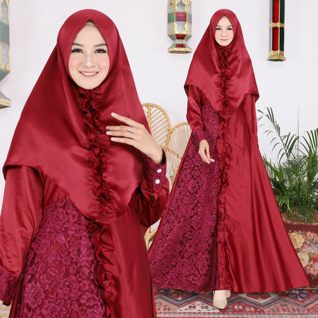 Jual Awesome Syar'i Sumita Dress Gamis Wanita | Shopee Indonesia