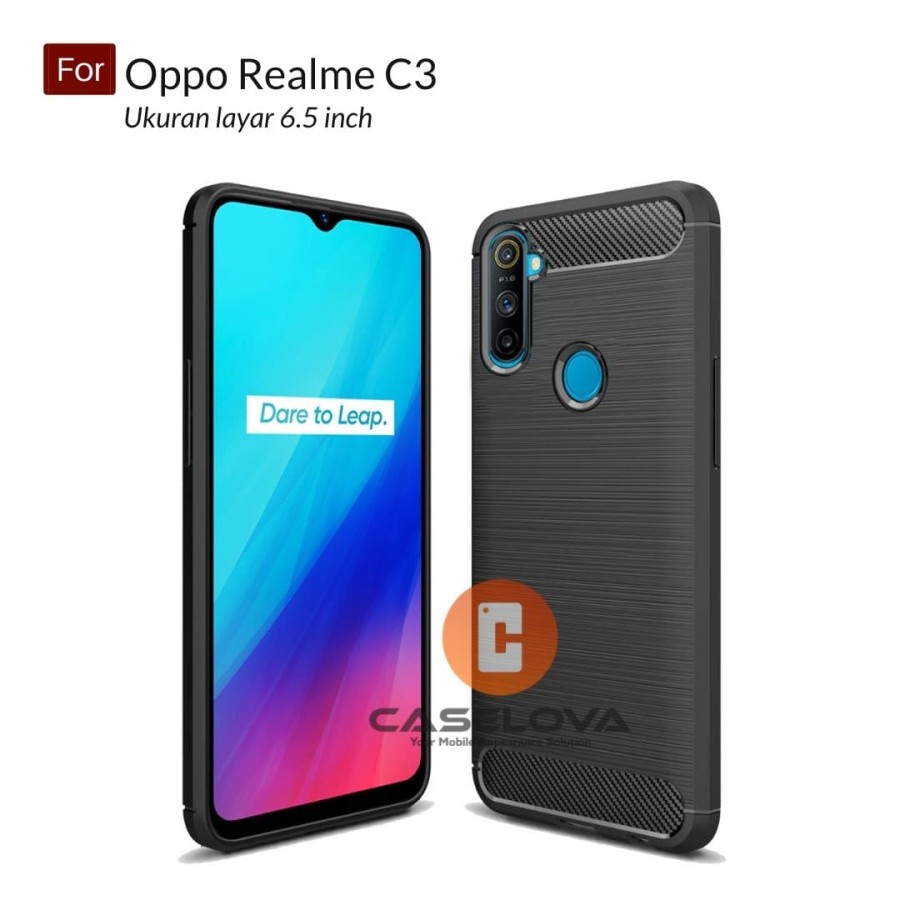 Jual REALME C3 C11 C12 C15 Silicon Carbon Slim Fit Soft Case Premium ...