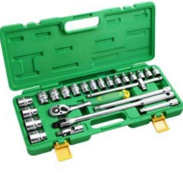 Jual KUNCI SOCK SET 24 PCS PVC TEKIRO HAND MATA SOK SHOCK SOCKET 24PCS BOX PLASTIK | Shopee ...