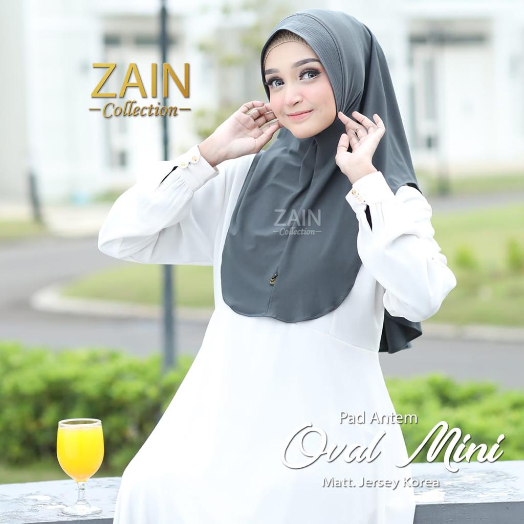 Jual Jilbab Instan Bergo Oval Mini Ori Zain Collection | Shopee Indonesia