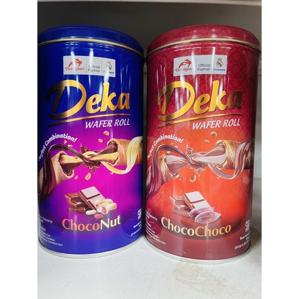 Jual DEKA WAFER ROLL KALENG 360 GRAM / DEKA CHOCO NUT / DEKA CHOCO ...