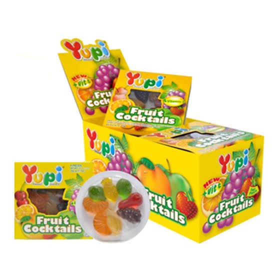Jual Permen Gummy Yupi Fruity Cocktails (1 pack 12 pcs) | Shopee Indonesia