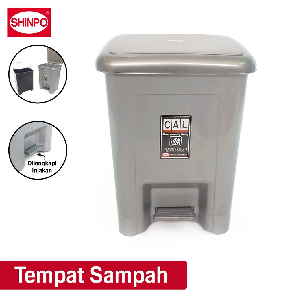 Jual TEMPAT SAMPAH INJAK SEGI CIELO 10 L (ABU) SHINPO - SIP 710 ... Jual TEMPAT SAMPAH INJAK SEGI CIELO 10 L (ABU) SHINPO - SIP 710 ...