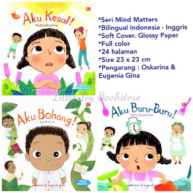 Jual Seri Mind Matters : Aku Kesal! / Aku Bohong! / Aku Buru-Buru ...