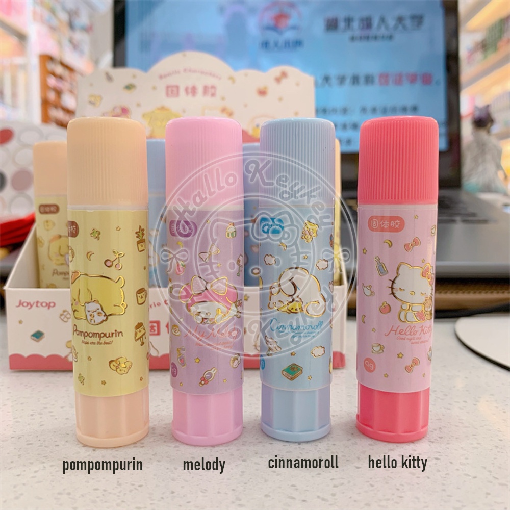 Jual lem glue stik hello kitty melody cinnamoroll pompompurin sanrio ...