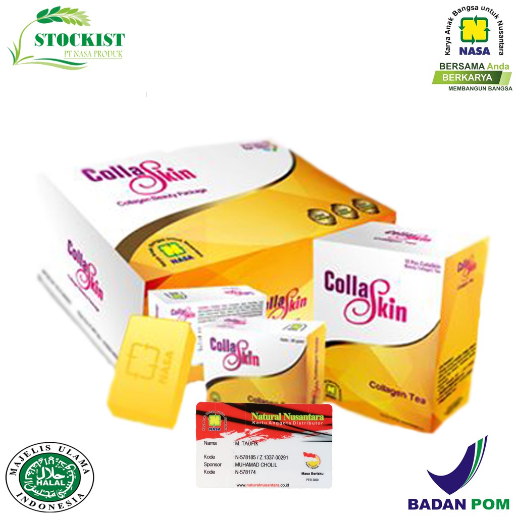 Jual Collaskin Collagen Skin Care NASA Herbal Alami Original Nasa perawatan kecantikan | Shopee ...