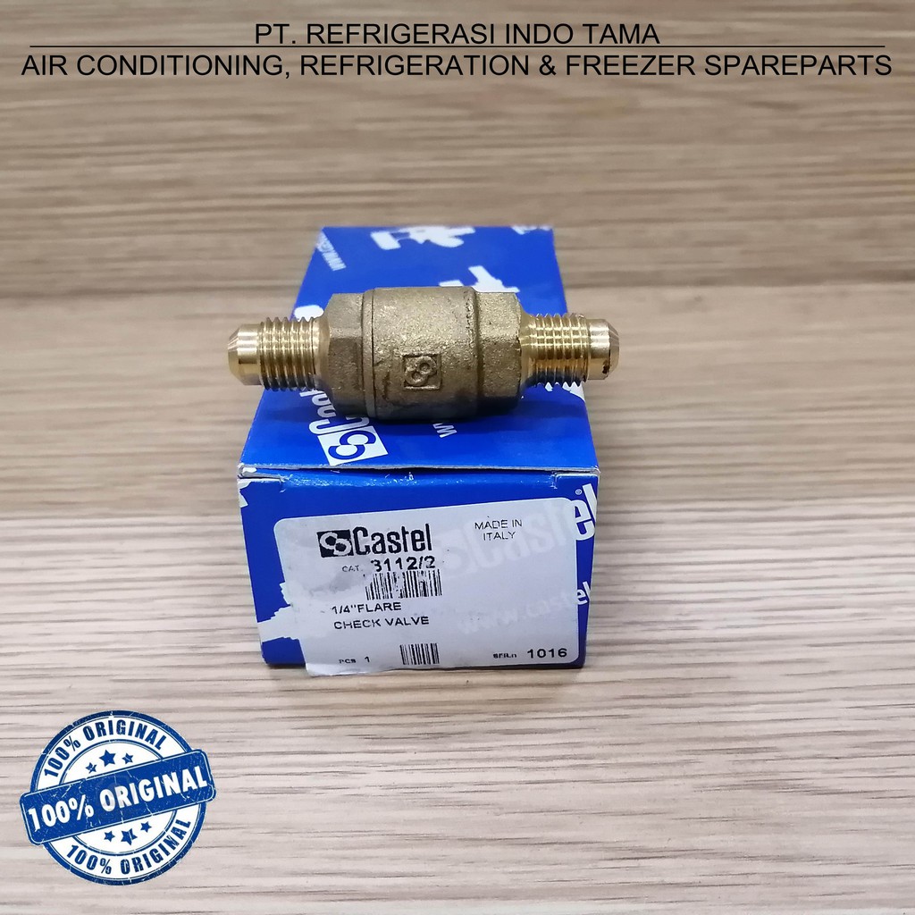 Jual CHECK VALVE CASTEL 1/4" 3112/2 | Shopee Indonesia