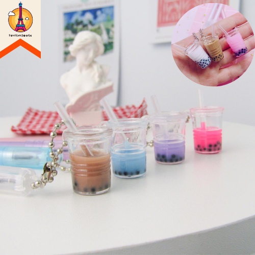 Jual Pulpen Gel Gantungan Boba Pena Bentuk Minuman Bubble Tea Kado Unik ...
