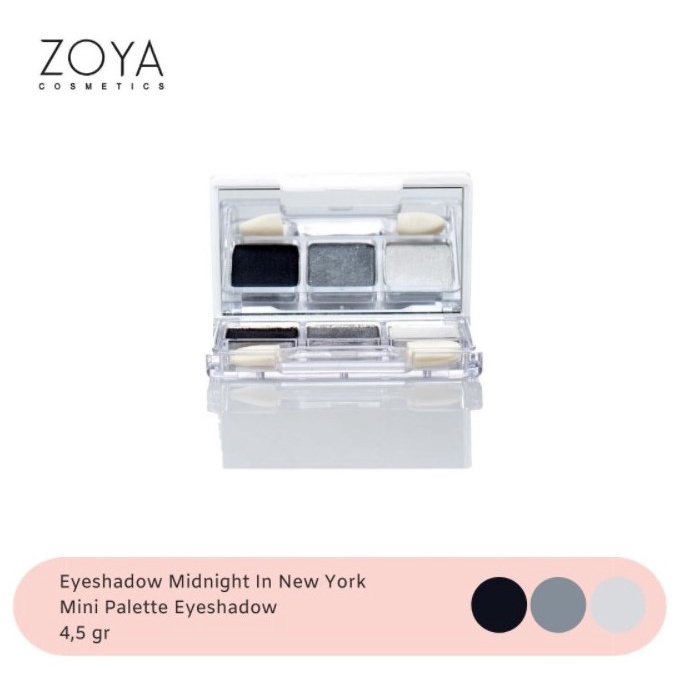 Jual Sale !!! Zoya Cosmetics Eyeshadow Midnight in New York Grey White ...
