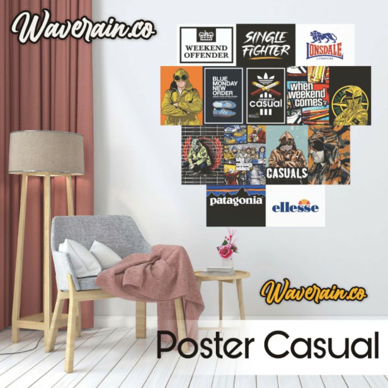 Jual Poster Casual football ultras supporter (1 paket isi 5 pcs ...