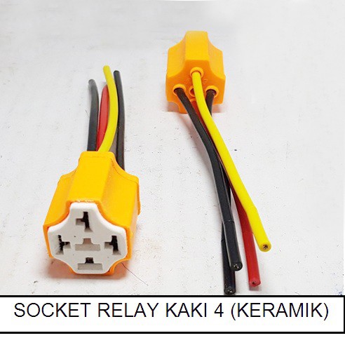 Jual Socket Soket Rumah Relay Kaki 4 Bahan Keramik Tahan Panas ...
