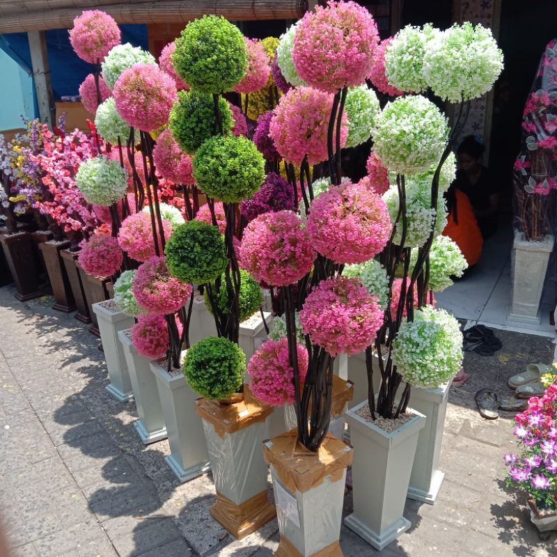 Jual HIASAN RUANG TAMU VAS DAN BATU // TANAMAN PAJANGAN // BUNGA SUDUT ...