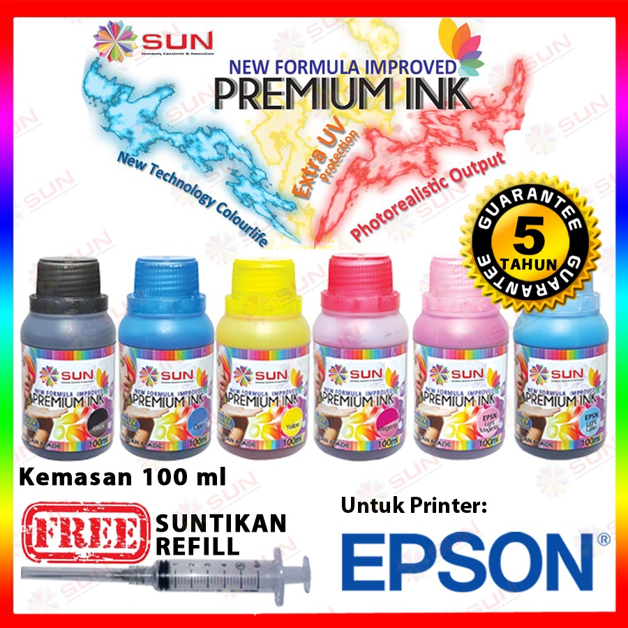 Jual Tinta Refill Epson 003 664 673 / Tinta Canon IP2770 790 810 811 ...