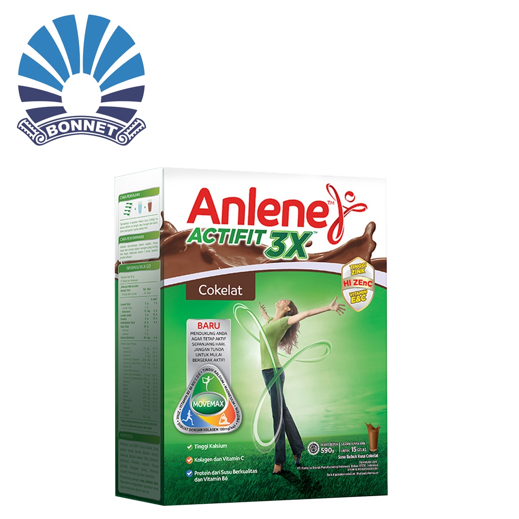 Jual ANLENE - Actifit Chocolate 590gr 9415007018452 | Shopee Indonesia
