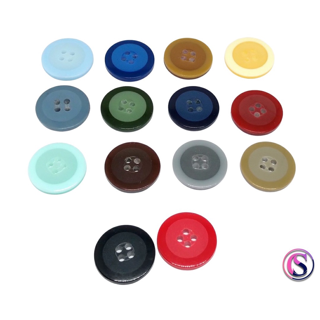 Jual [ Isi 12 biji ] Kancing baju 2 cm / kancing lubang 4 | Shopee ...