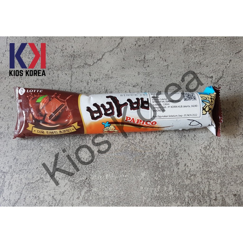 Jual Lotte Papico Korean Ice Cream 130ml - Es Krim Korea Rasa Cokelat ...