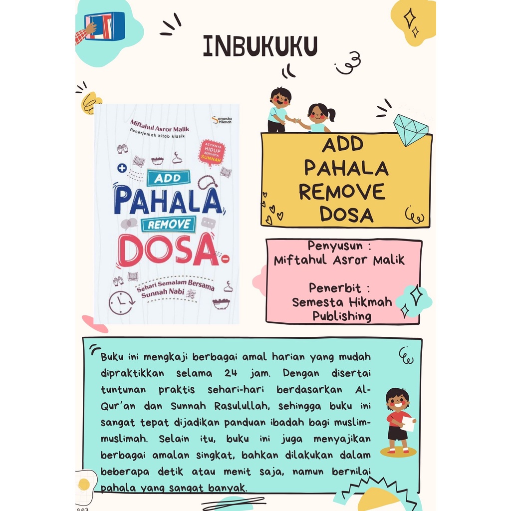 Jual Buku Agama Islam - Add Pahala Remove Dosa, 24 Jam Bersama Sunnah ...