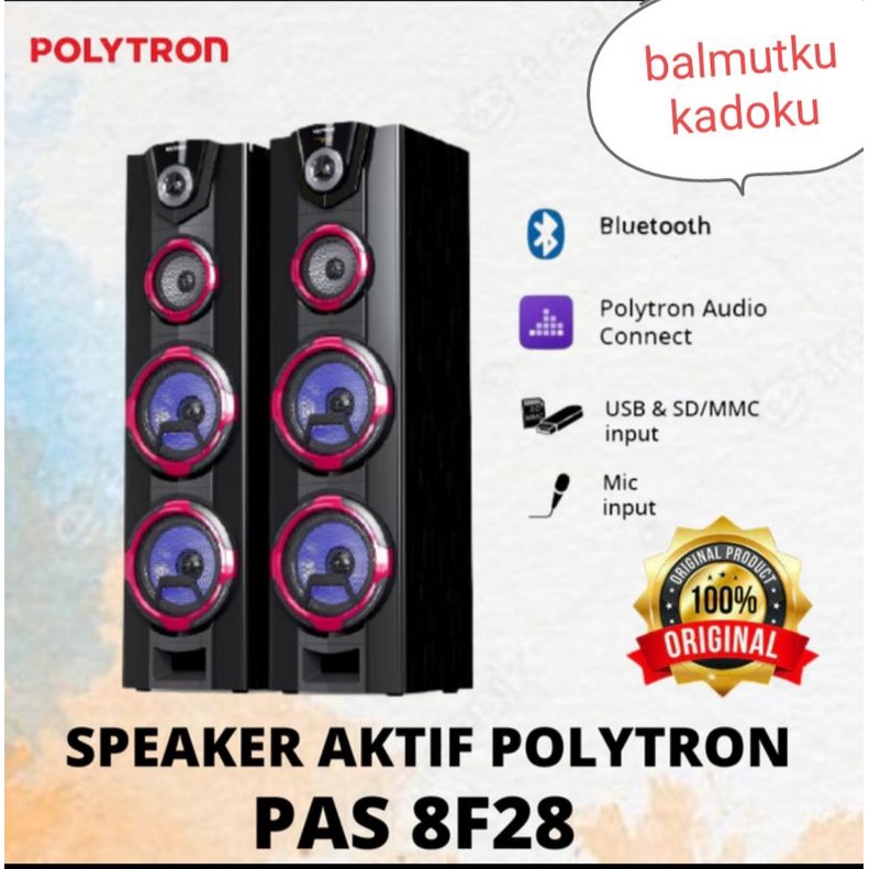 Jual SPEAKER AKTIF POLYTRON PAS 8F28 PAS8F28 PAD-8F28 | Shopee Indonesia