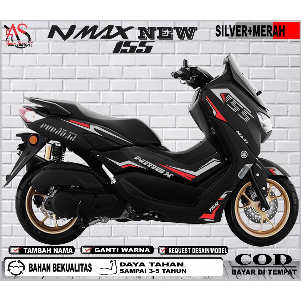 Jual Stiker Nmax New 2020-2023 Kanan Kiri / Striping Nmax Baru / Stiker ...