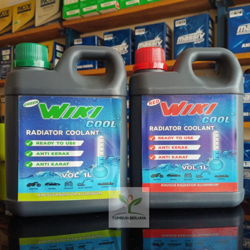 Jual ORIGINAL Air radiator WIKI 1 Liter Warna Hijau dan Merah | Shopee ...