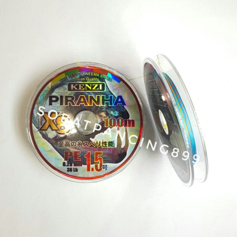 Jual Senar PE Piranha X8 100m connecting | Shopee Indonesia