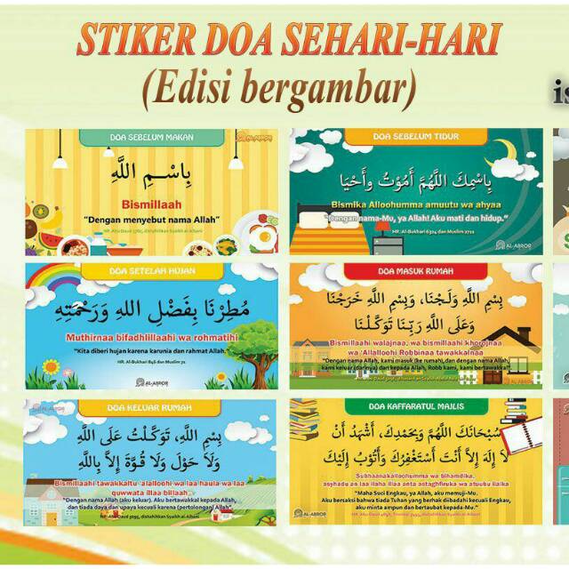 Jual Stiker Doa-Doa Islami Sehari Hari | Shopee Indonesia