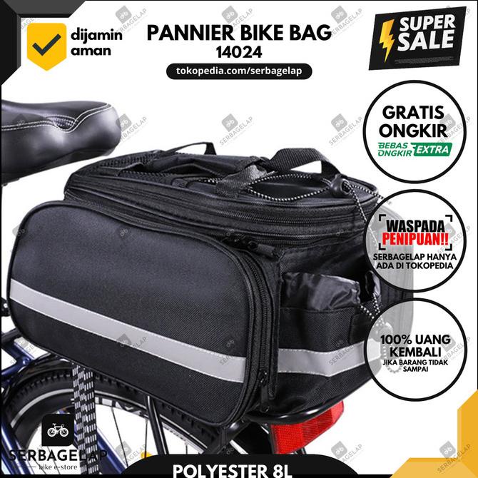Jual Tas Pannier Rack Bag / Boncengan Belakang Sepeda 8L | Shopee Indonesia