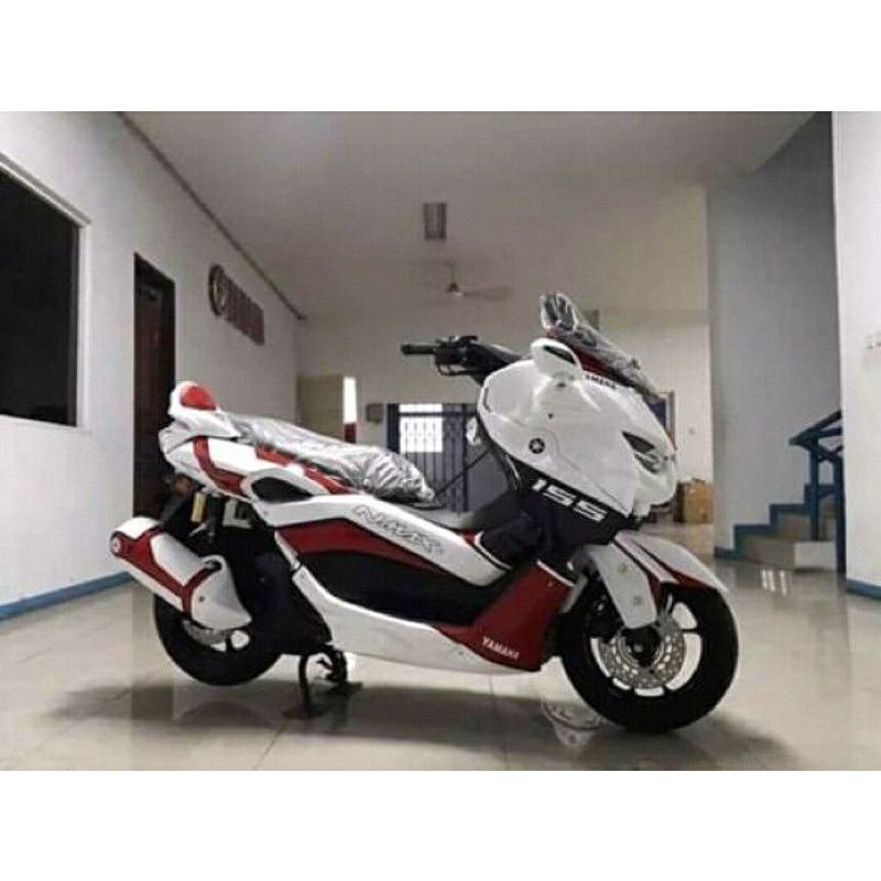 Jual FULLBODY CUSTOM PREDATOR NMAX NEW 2020 2021 PUTIH LIST MERAH ...