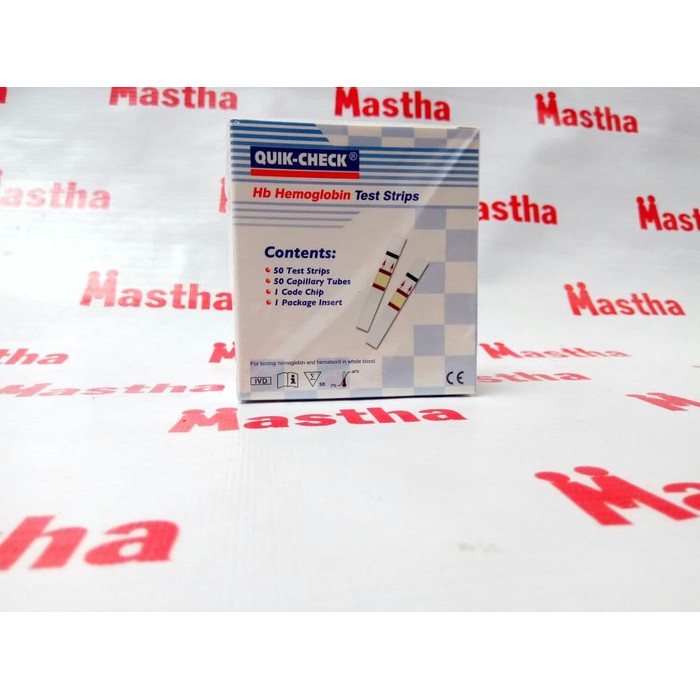 Jual Refill Isi Ulang Strip Hemoglobin HB Quik Quick Cek Check Ceck ...