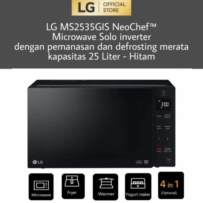 Jual LG MS2535GIS Microwave Solo NeoChef Inverter EasyClean 25L ...