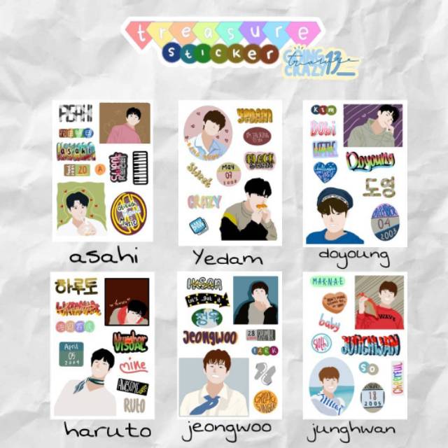 Jual TREASURE STICKER SET | Shopee Indonesia