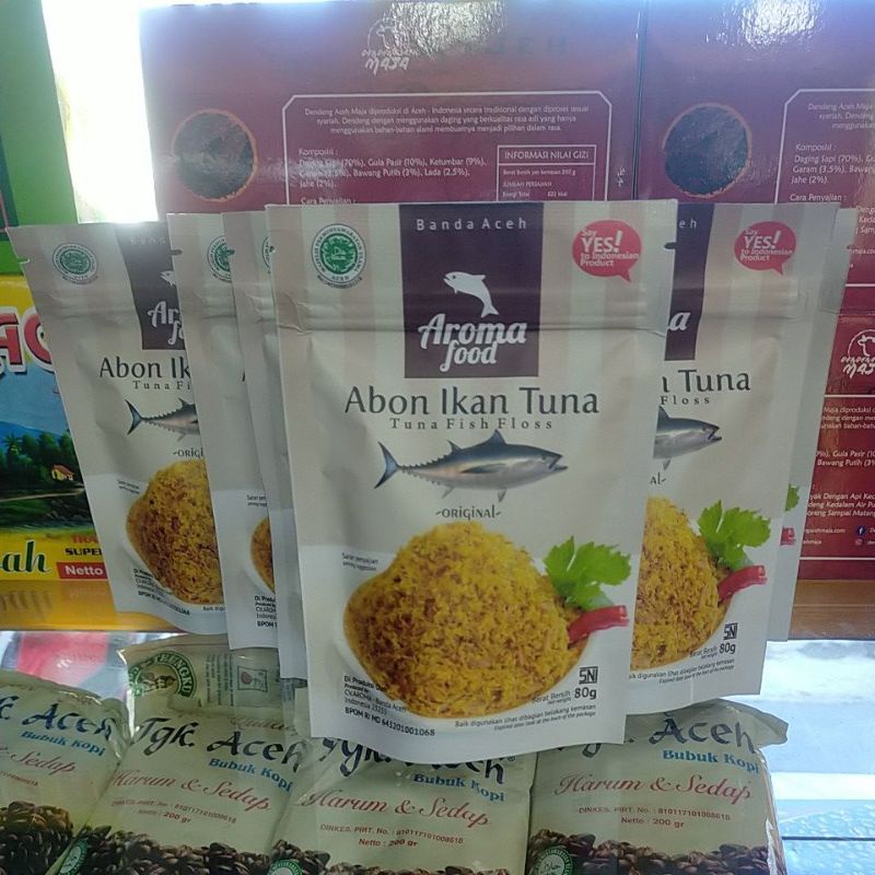 Jual ABON IKAN TUNA ORIGINAL I OLEH OLEH KHAS ACEH | Shopee Indonesia