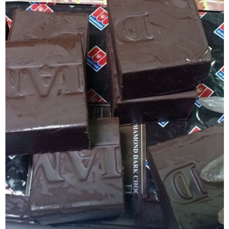 Jual Coklat Blok Diamond / Diamond Dark Chocolate Compound +- 250gram ...