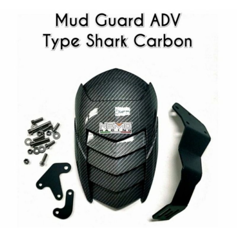 Jual MUD GUARD TYPE SHARK HONDA ADV MEREK NEMO CARBON | Shopee Indonesia
