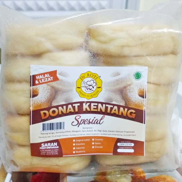 Jual DONAT KENTANG DE ROTI SPECIAL ISI 10 || Frozen Food Bandung ...