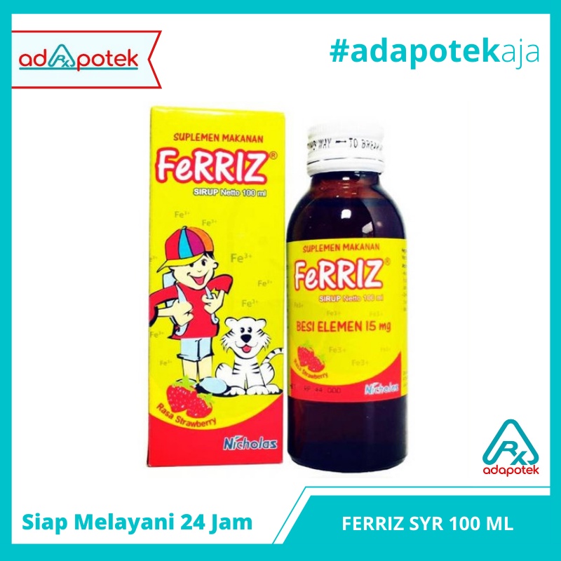 Jual FERRIZ SIRUP RASA STRAWBERRY 100 ML | Shopee Indonesia