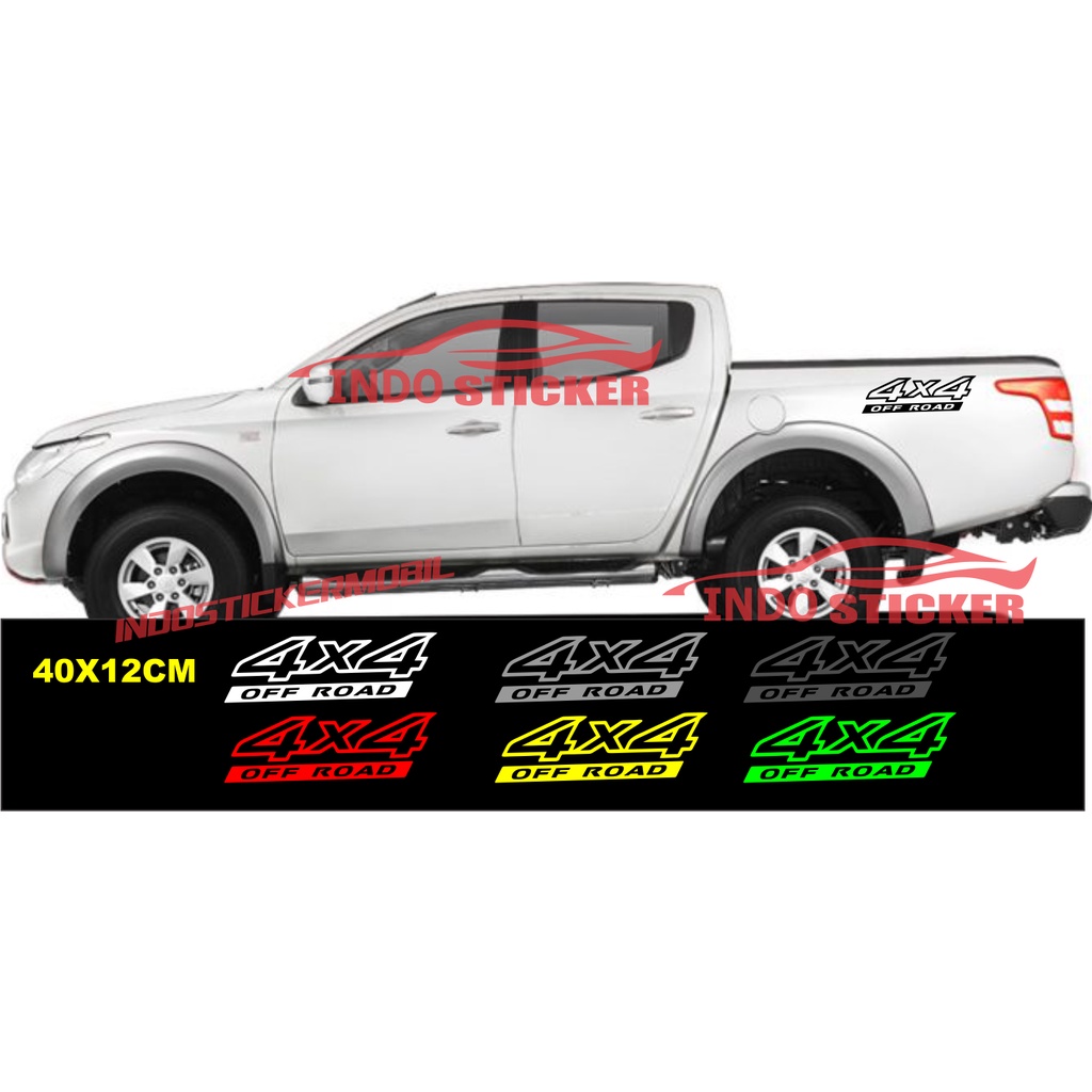 Jual CUTTING STICKER 4X4 OFFROAD FORD RANGER RAPTOR STICKER 4X4 MOBIL ...