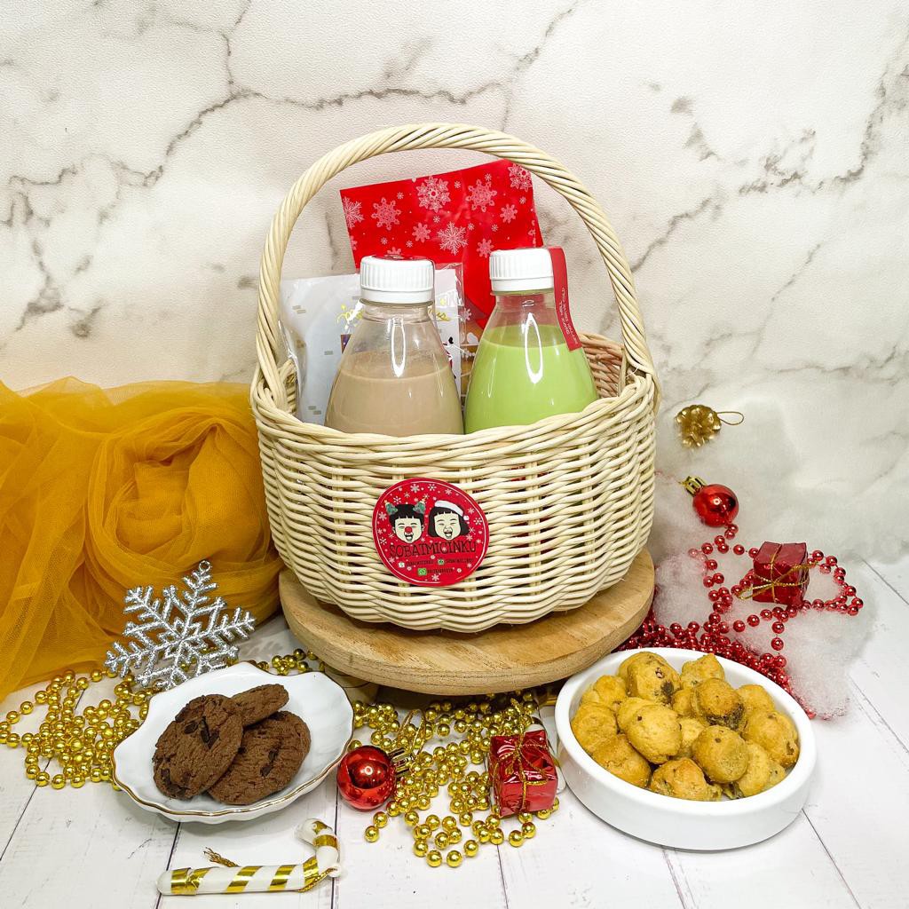 Jual CHRISTMAS HAMPERS JOYFULL RED VELVET MATCHA GREEN TEA CHOCOLATE ...