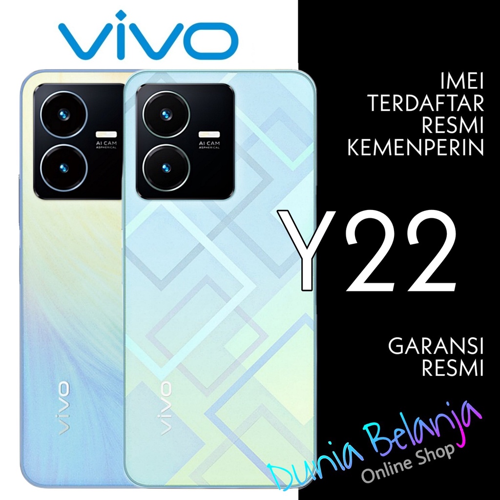 Jual VIVO Y22 4/64 - GARANSI RESMI - HP VIVO Y22 RAM 4GB - HP VIVO ...