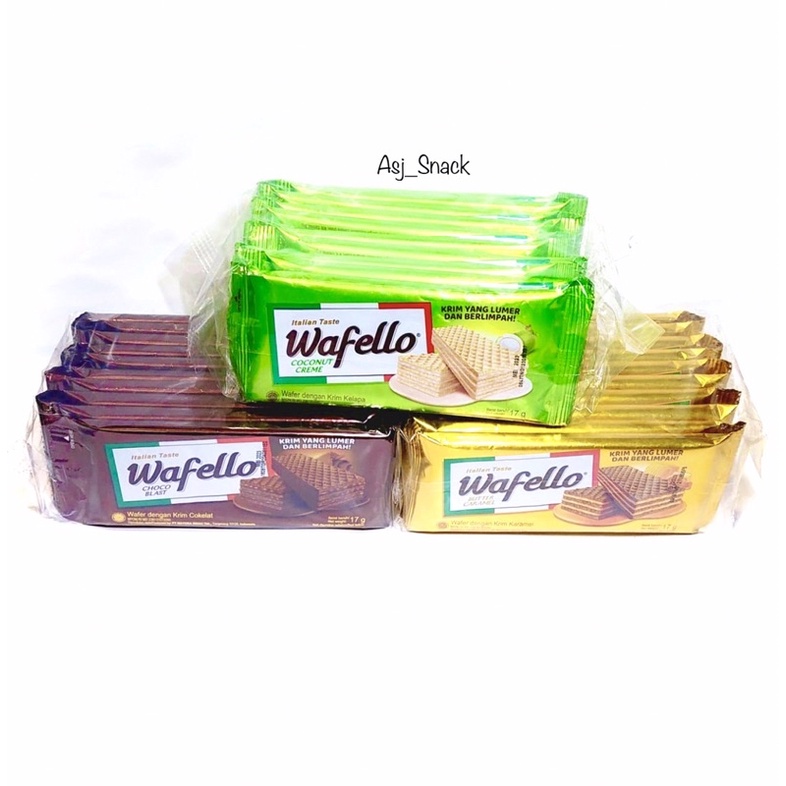 Jual Wafer Roma Wafello ada 3 rasa: Coconut Creme, Choco Blast dan ...